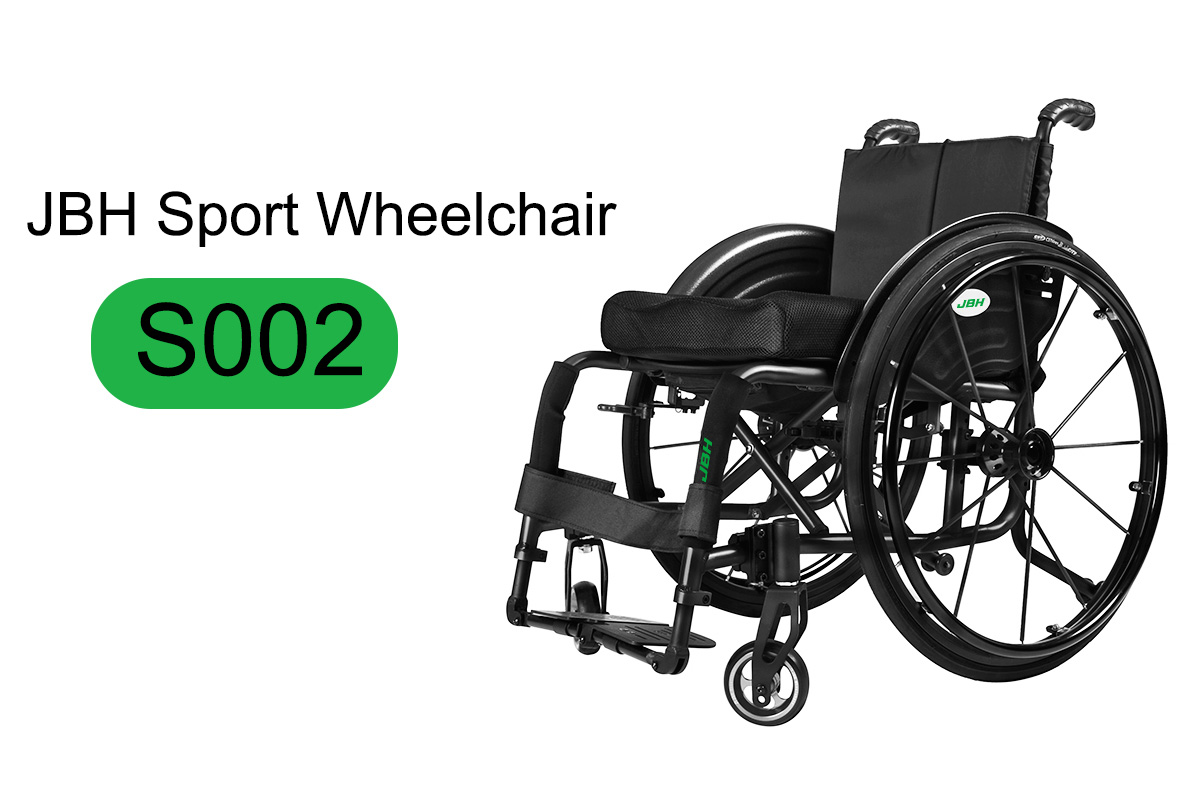 JBH Black Basic Transport Manual Wheelchair S002 - JBH